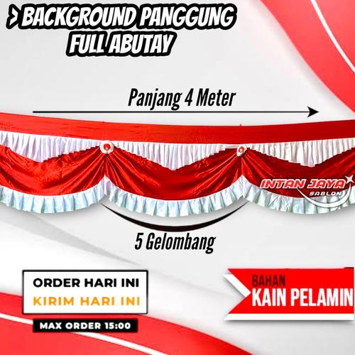 Jual BENDERA BACKGROUND MERAH PUTIH DASI TENGAH - Bendera Sedang - Kab ...