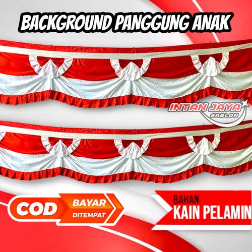 Jual BENDERA MERAH PUTIH BACKGROUND PANGGUNG FULL ABUTAY 10 GELOMBANG ...
