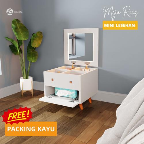 Jual Meja Rias Lesehan Minimalis - Meja Rias Pink Aesthetic- Meja Rias ...