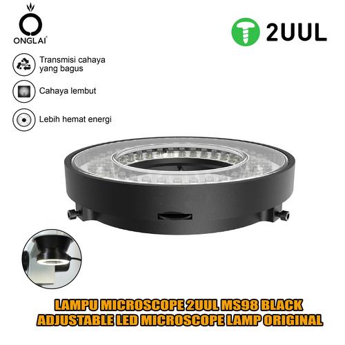 Jual Lampu Microscope 2UUL Black Adjustable LED MicroScope Lamp ...