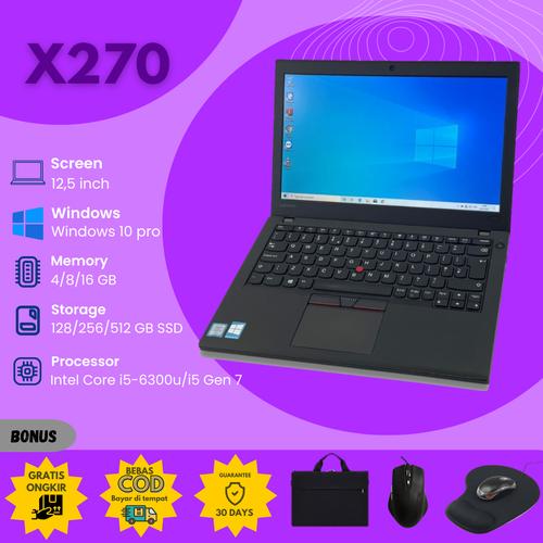 Jual LAPTOP LENOVO THINKPAD X270 CORE i3 i5 i7 GEN 7 MURAH DAN BERGARANSI - X270 i5gen7, Ram4 ...