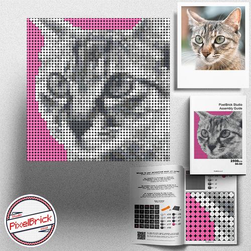 Promo Cat LEGO Mosaic Portrait (LEGO Pixel Art - 40179) - PixelBrick ...