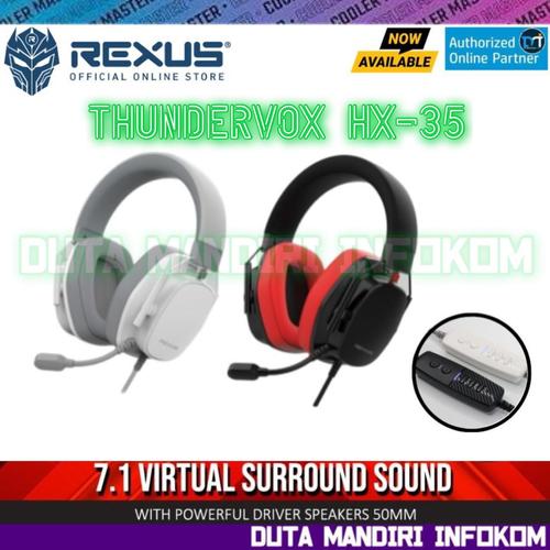 Jual Rexus Thundervox HX35 - USB 7.1 Virtual Surround Gaming Headset I ...