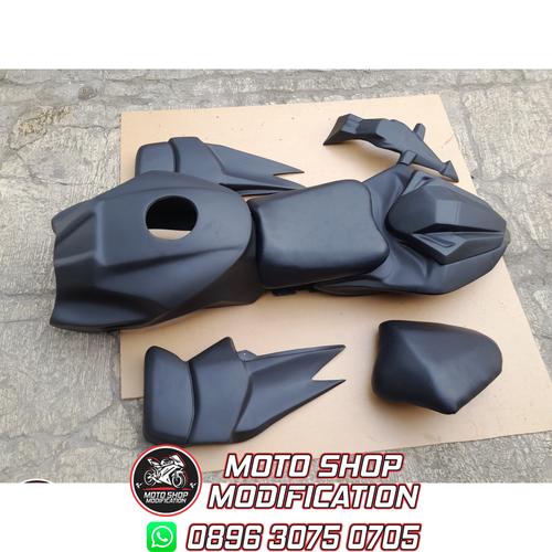 Jual Cover Tangki Body Belakang PNP Yamaha Byson Karbu 2010-2014 hitam ...