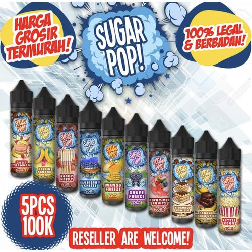 Promo Botol liquid Perasa Buah Sugarpop enak wangi murah 60ml - BANANA ...
