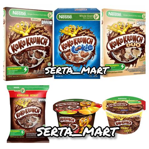 Jual Nestle Koko Krunch Cereal Coklat Box 170gr - Box Duo 330gr - Pouch ...