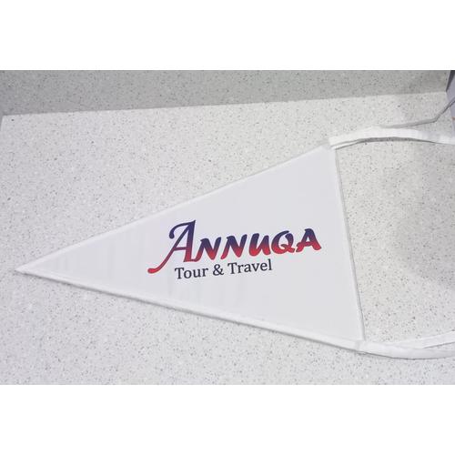 Jual Bendera Segitiga Tour Travel Guide Custom Printing 2 Sisi / Cetak ...