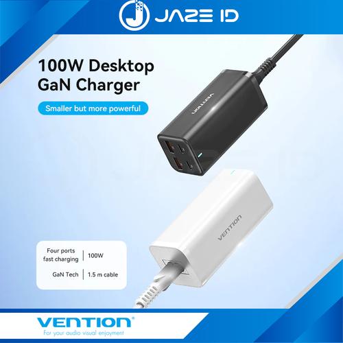 Jual Vention Charger Desktop PD Type C Fast Charging 100w Iphone ...