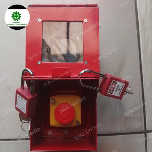 Jual box loto complete,clipsal 10A, emergency stop,padlock red 2 ...