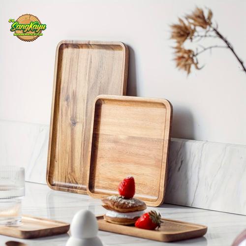 Jual Nampan kayu besar tray kayu baki kayu wood serving tray nampan ...