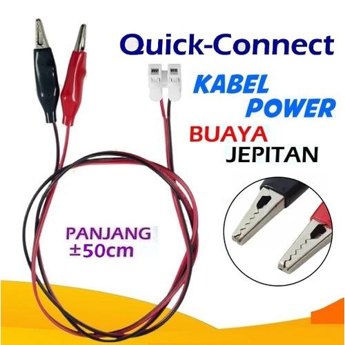 Jual Kabel Jepit Aki Buaya 50CM / 1M Cable Alligator Clip Charger to ...