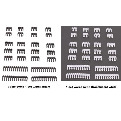 Jual Cable comb Sisir Kabel PSU Komputer 1 set lengkap 15pcs Hitam ...