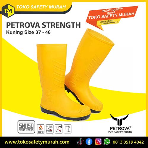 Jual Sepatu Boot Kuning Proyek Ujung Besi Steel Toe Safety Karet Rubber ...