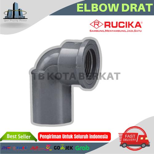Jual ELBOW DRAT DALAM / KNIE DRAT / KENI DRAT DALAM PVC - 1/2 in BIASA ...