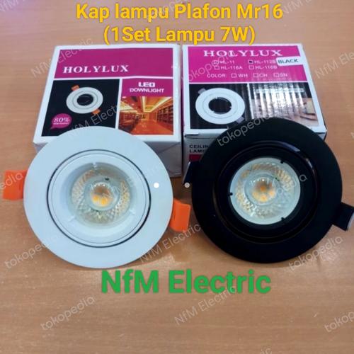 Jual Kap Lampu Sorot MR16 7W inbow/ Kap Lampu Spotlight 7W (1Set Lampu ...