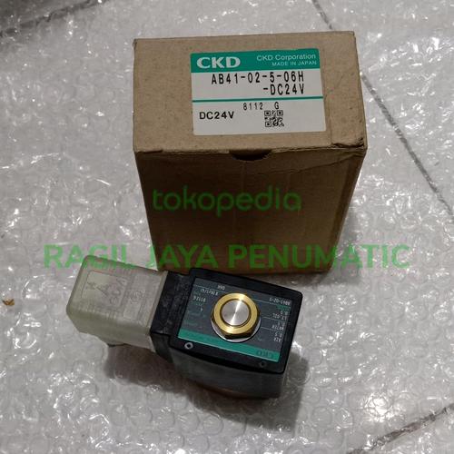 Jual solenoid valve CKD AB41-02-5-06H-DC24V japan - Jakarta Barat - RAGIL JAYA PENUMATIC | Tokopedia