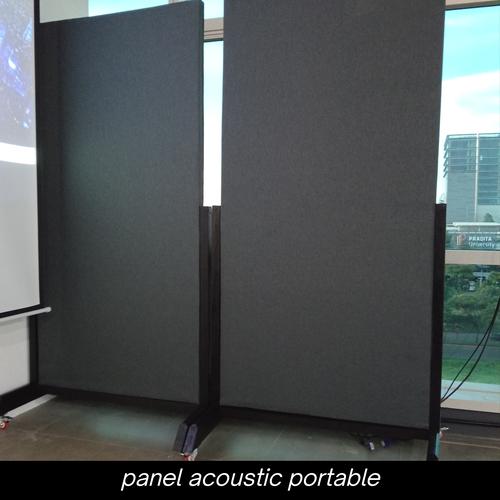 Jual acoustic panel portable custom / panel plus kaki roda/ukuran ...