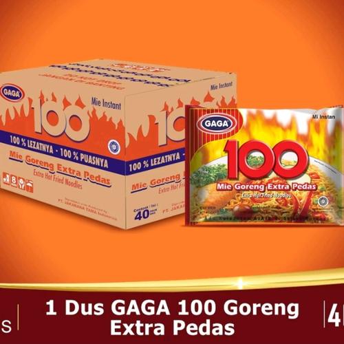 Jual Mie Gaga 100 Goreng Extra Pedas ( satu dus isi 40 bungkus ...