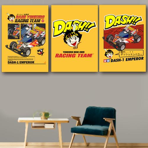 Jual KARIMAKE Poster Kayu Anime TAMIYA DASH YONKURO - 1, STICKER - Kota ...