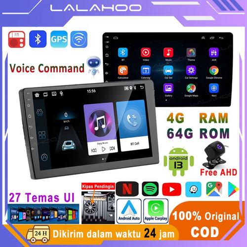 Jual 【with cooling system】LALAHOO 4G+64G Android 13 Head Unit 7/9/10 Inch IPS Layer Navigasi ...