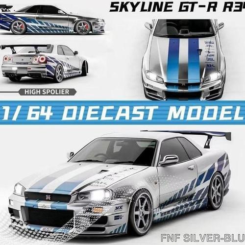 Jual Fast Speed Fast & Furious Nissan Skyline GTR R34 (High Spoiler) 1: ...