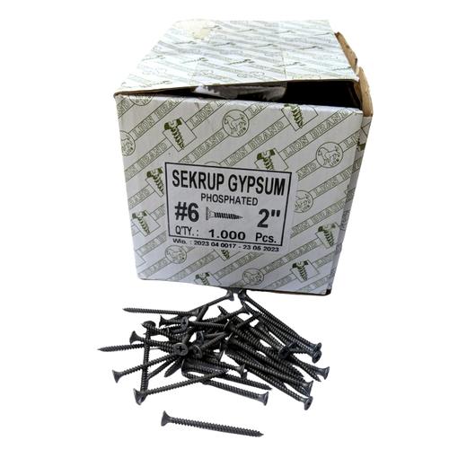 Jual Sekrup gypsum 5 cm Lion 2 inch hitam # 6 - Kota Bandung - Nagara ...