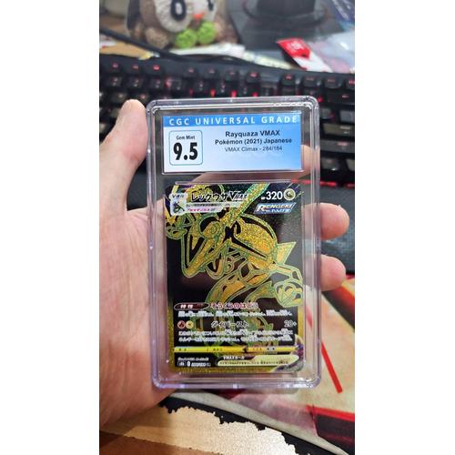 Jual 2021 Pokemon Japanese VMAX Climax #284 Rayquaza VMAX CGC 9.5 GEM ...