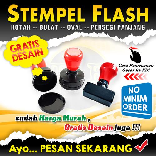 Jual STEMPEL FLASH OTOMATIS I HARGA MURAH I FREE DESAIN - Ukuran ...