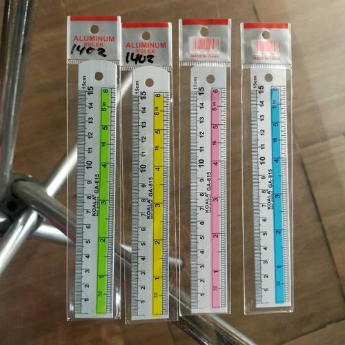 Jual Penggaris Besi Koala / Penggaris Alumunium 15 cm 20 cm / Aluminum ...