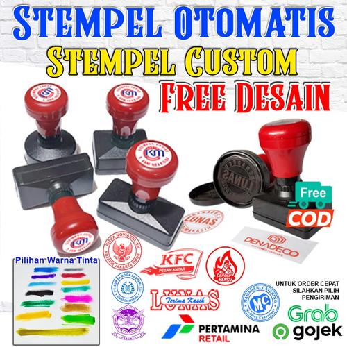 Jual stempel otomatis I desain custom I termurah - BESAR, 1 WARNA ...