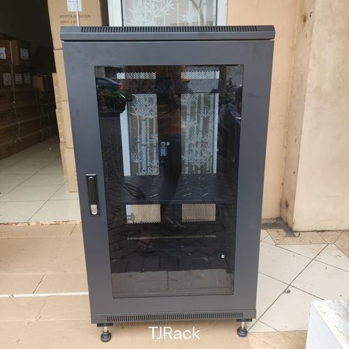 Jual rack server 20U depth 600mm/closed rack 20U depth 60cm Double Door ...