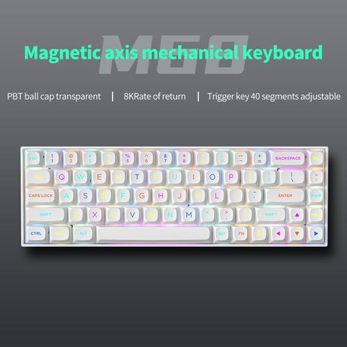 Promo ZIFRIEND M68 Magnetic Switch Keyboard Hall Effect Switch 65% ...