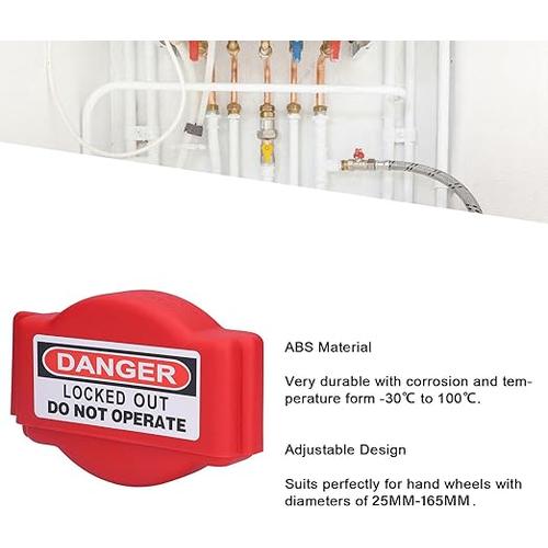 Jual Valve Lock, Industrial Grade Polypropylene Gate Valve Lock Out Tag ...