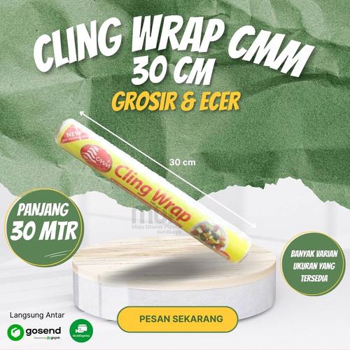 Jual Cling Wrap CCM 30cm x 30m/40cm x 15m/Plastik Wrapping//TOKO MAJU UTAMA PLASTIK - 30cm x 30m ...