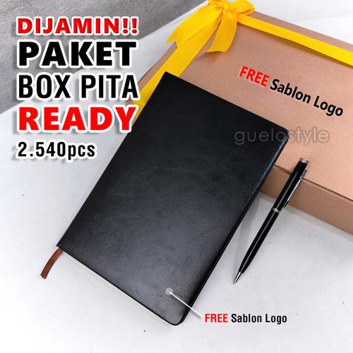 Jual Buku Notebook / Agenda Kulit A5 Hitam AG04 - Hitam - Kota ...