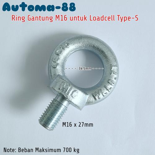 Jual Baut Mounting Ring Gantung M16 Load cell Type S kapasitas 1t 1 ton ...