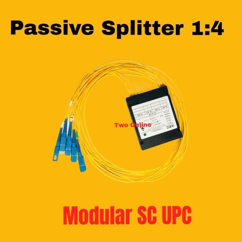 Jual NEW Passive splitter / pasif spliter 1:4 fiber optic SC UPC ...