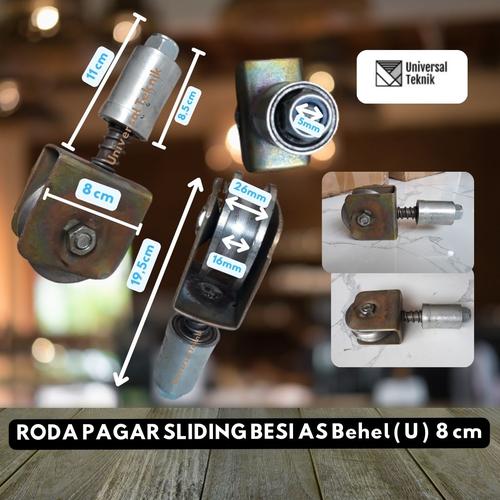 Promo Roda Pagar Sliding BESI Super Behel ( U ) 8 cm - Kab. Tangerang - UNIVERSAL TEKNIK | Tokopedia