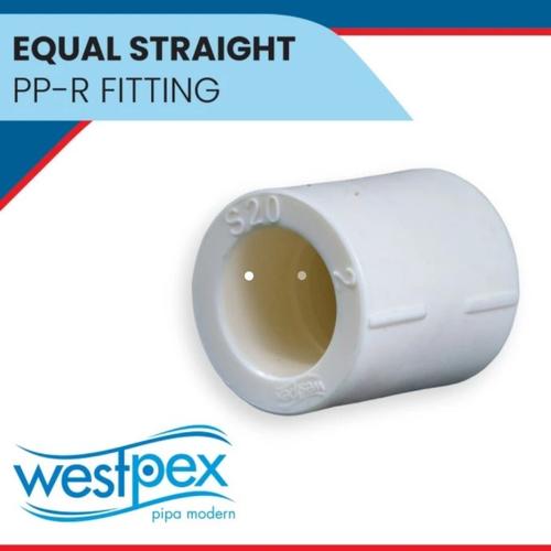 Jual Sok Socket Equal Straight PPR 3/4" Westpex S 25 PP-R Putih Socked ...