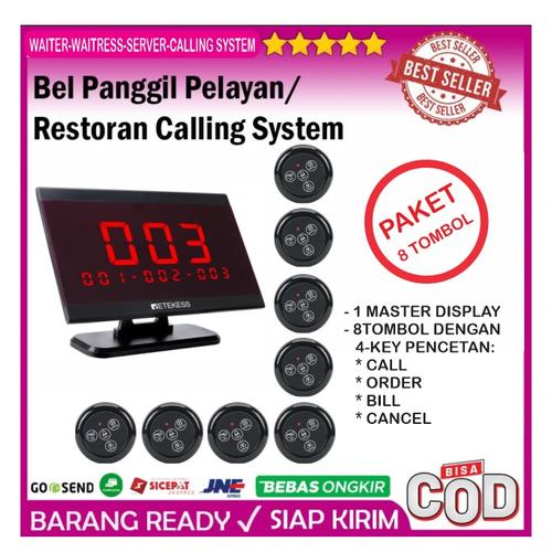 Jual Bel Panggil Pelayan Restaurant Calling System 1 Display 8 Call ...