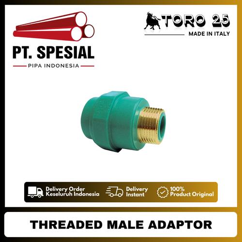Jual Sock Drat Luar PPR Toro / SDL PPR Toro / Male Thread Adapter PPR ...