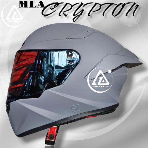 Jual HELM MLA TTCe CRYPTON SOLID STONE GREY DOFT | HELM FULL FACE MURAH ...