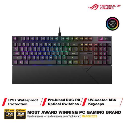 Promo Asus ROG Strix Scope II RX Gaming Keyboard with Pre-lubed ROG RX ...