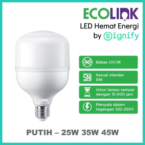 Jual ECOLINK Lampu LED TForce 25W 35W 45W Putih - Bohlam True Force 25 ...