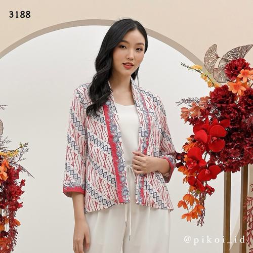 Jual Bolero batik merah 17 agustus / cardigan batik wanita modern ...