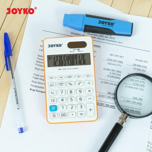 Jual JOYKO KALKULATOR MINI SAKU KECIL CALCULATOR CC-38 12 DIGITS CHECK ...