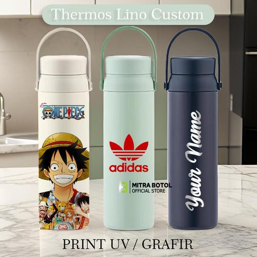 Jual TUMBLER THERMOS TUMBLER CUSTOM THERMOS LINO CARRY HANDLE EXCLUSIVE ...