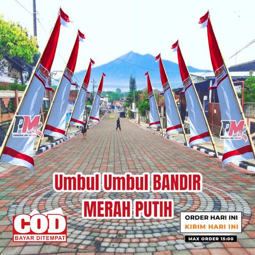Jual Bendera umbul umbul Bandir Merah putih panjang - zig zag/gergaji - Kab. Garut - PENGRAJIN ...