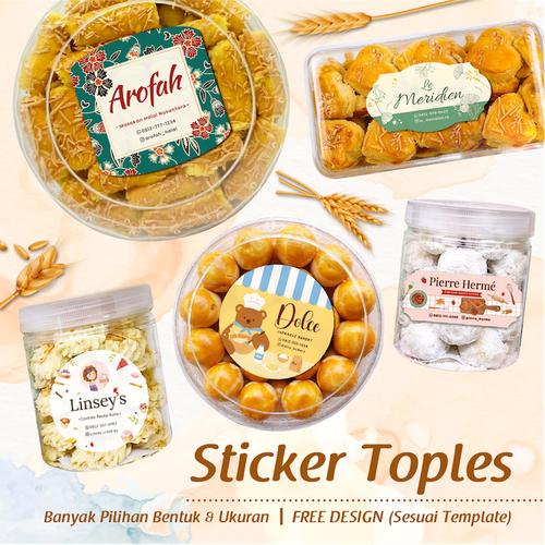 Jual Sticker Toples Custom/ Sticker Kemasan/ Label Makanan - STP-01 ...