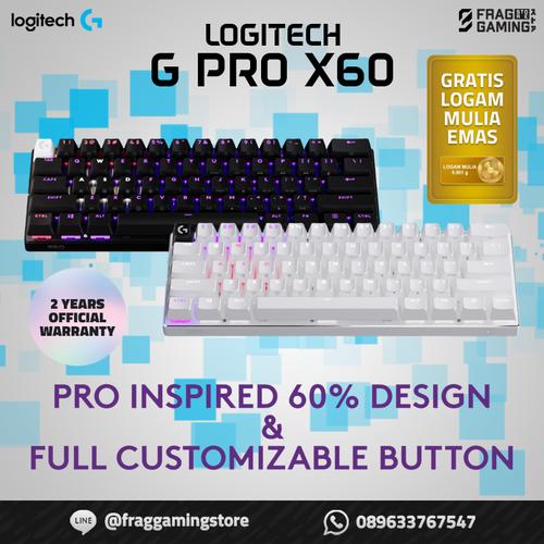 Jual Logitech G PRO X 60 LIGHTSPEED GProx Gprox60 Keyboard Wireless ...